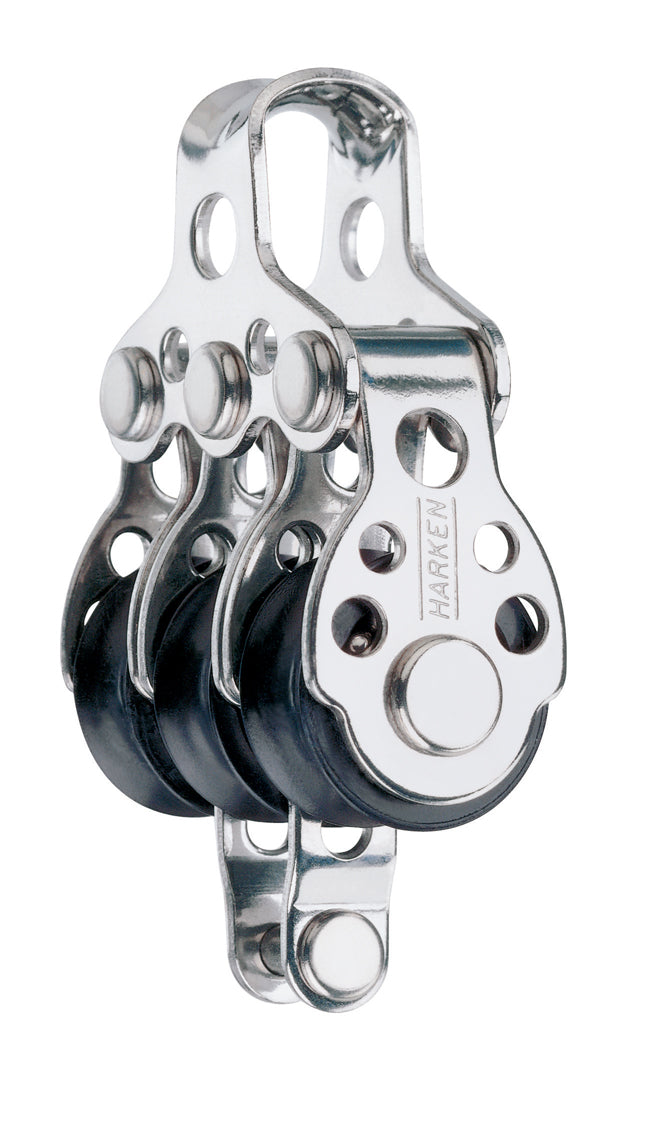 Harken 16mm Triple Block with Becket – SkiffRopes.com