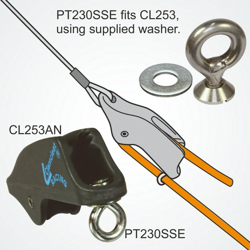 Trapeze cleat rope guide – SkiffRopes.com
